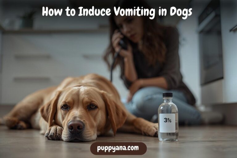 How to Induce Vomiting in Dogs Safely in 5 Steps - PuppyAna